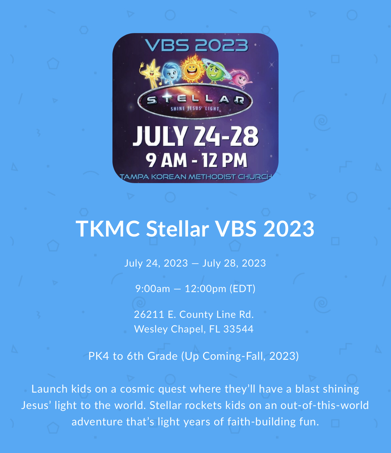 TKMC KIDS! – The Wesley Chapel